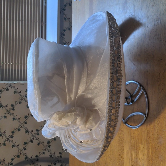 Ashro | Accessories | Ashro Ladies White Sheer Dress Hat | Poshmark